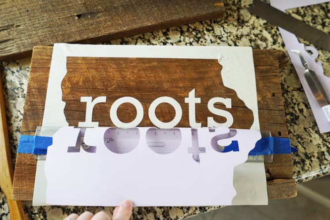 Wood Sign with Reclaimed Wood | DIY | Iowa Roots | Rise and Renovate