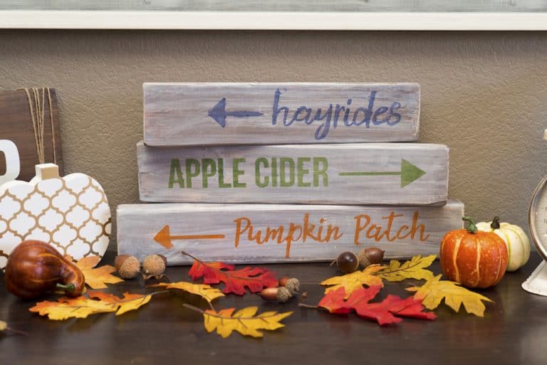 DIY Fall Decor: Stacked Signs with 2x4s, DIY Fall Craft, Cricut Craft ...