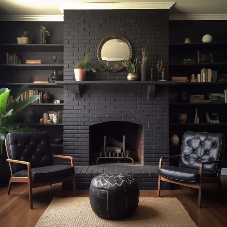 20 Black Brick Fireplace Designs: Striking Ideas To Inspire You