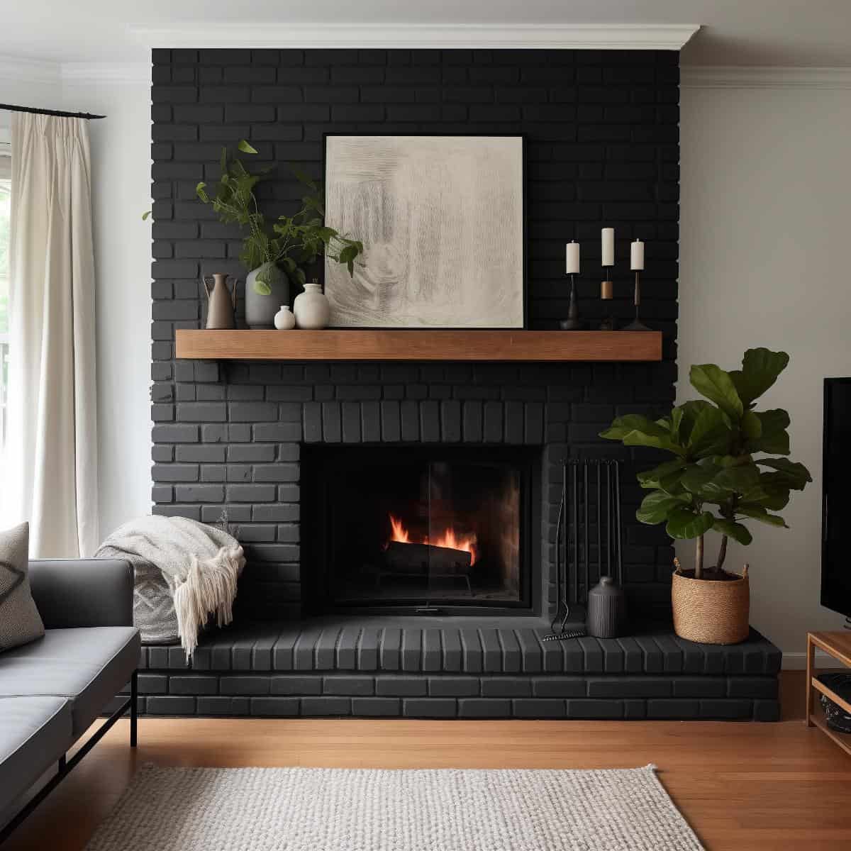 20 Black Brick Fireplace Designs: Striking Ideas To Inspire You