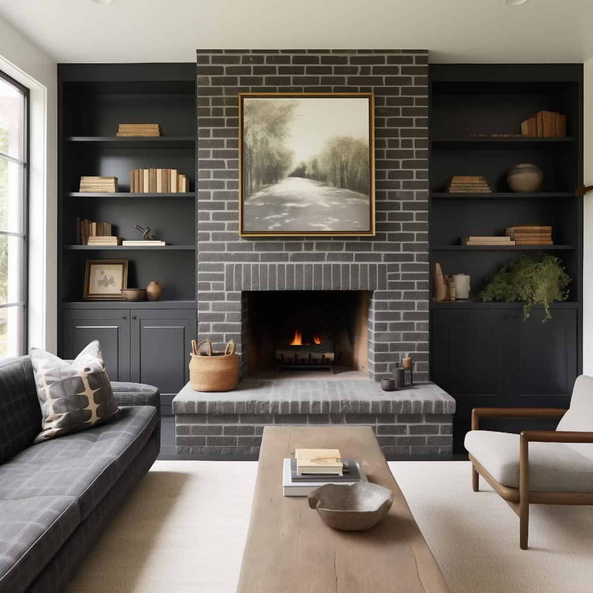 20 Black Brick Fireplace Designs: Striking Ideas To Inspire You
