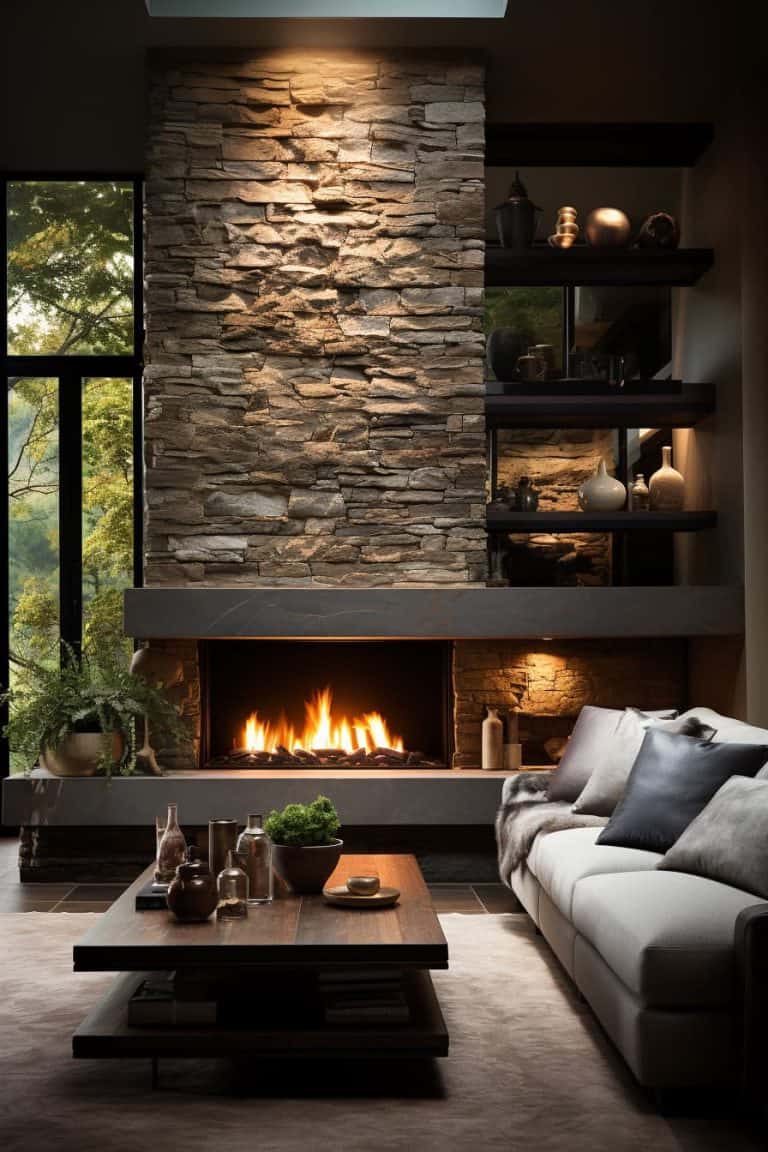 30 Stunning Stone Fireplace Ideas for Your Home