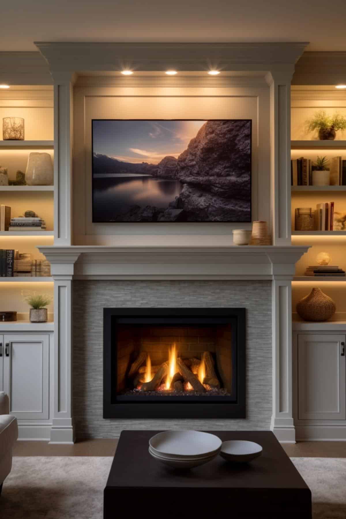 30 Ways To Decorate Your Fireplace With Built-Ins on Each Side