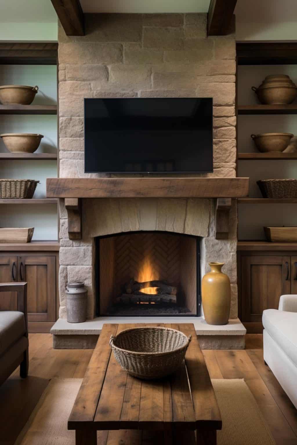 30 Ways To Decorate Your Fireplace With Built-Ins on Each Side