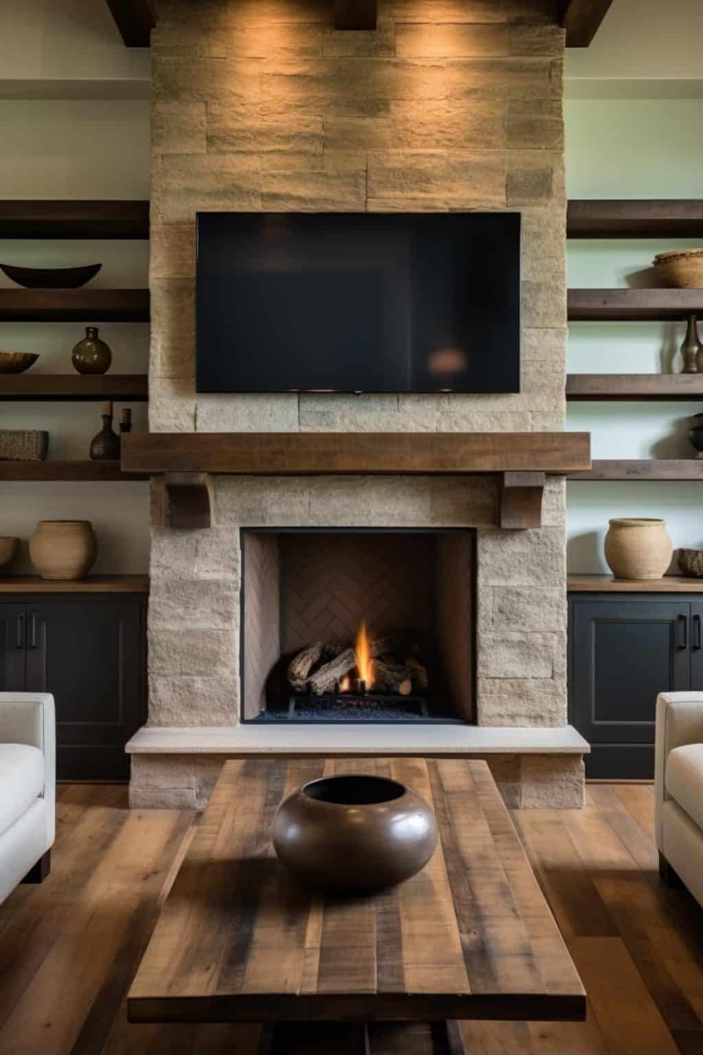 30 Ways To Decorate Your Fireplace With Built-Ins on Each Side