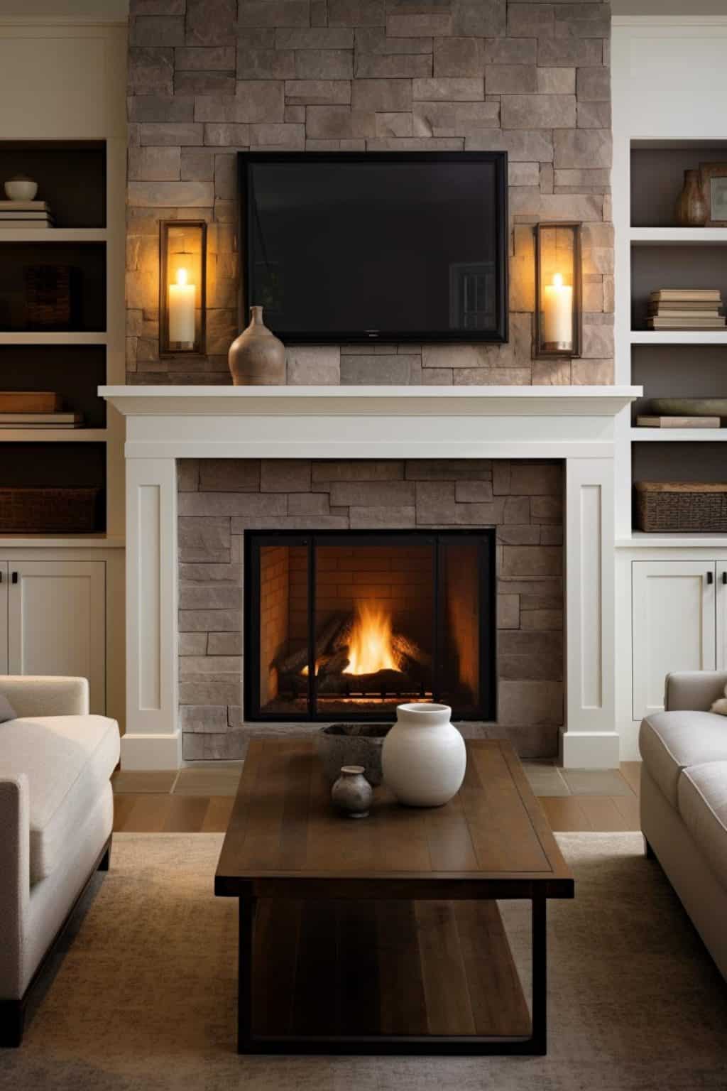 30 Ways To Decorate Your Fireplace With Built-Ins on Each Side