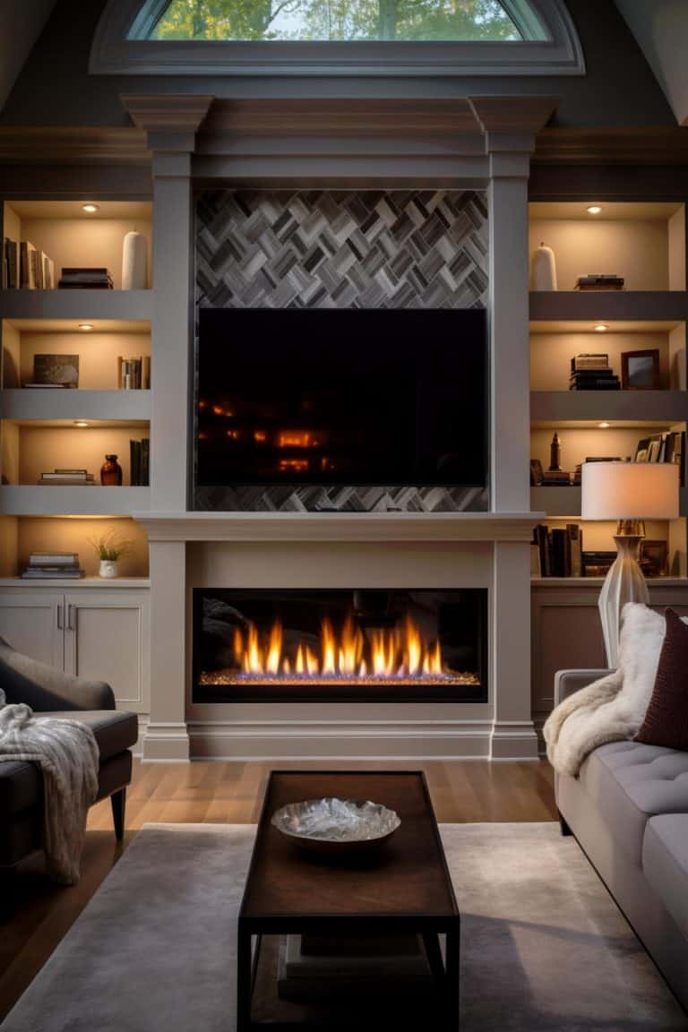 30 Ways To Decorate Your Fireplace With Built-Ins on Each Side