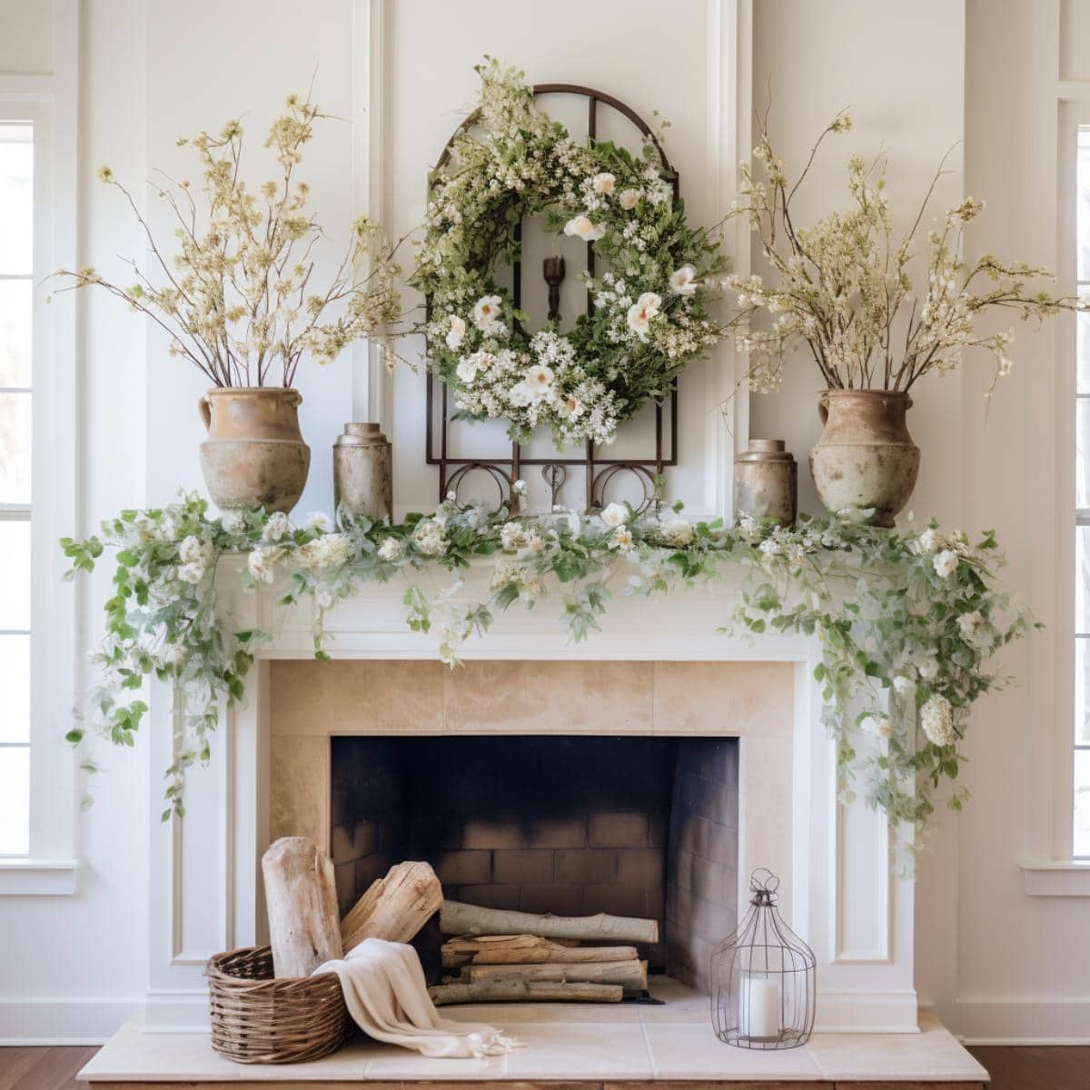 29 Gorgeous Spring Mantel Decorations To Welcome the Season
