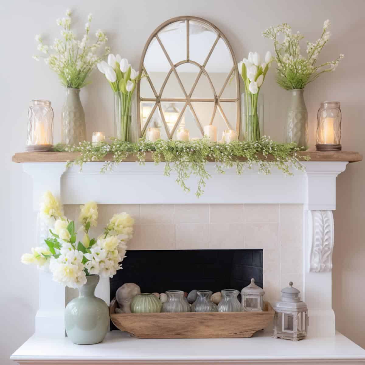 29 Gorgeous Spring Mantel Decorations To Welcome the Season