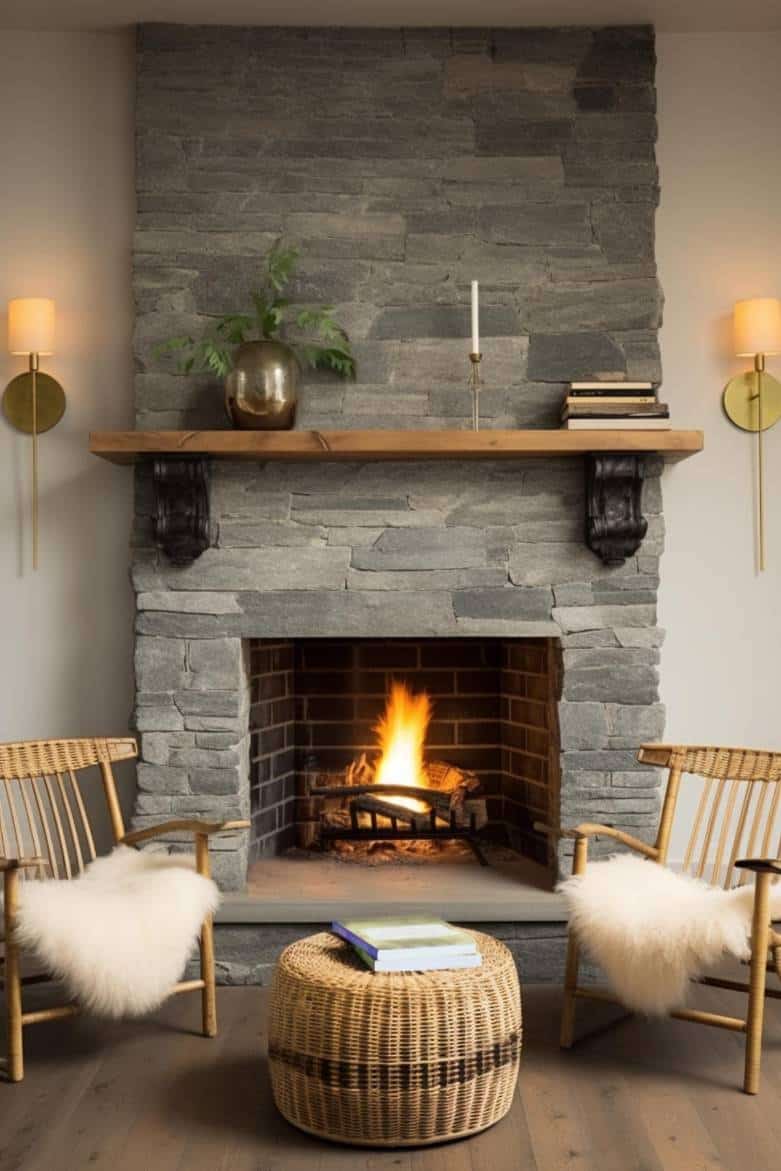 30 Stunning Stone Fireplace Ideas for Your Home