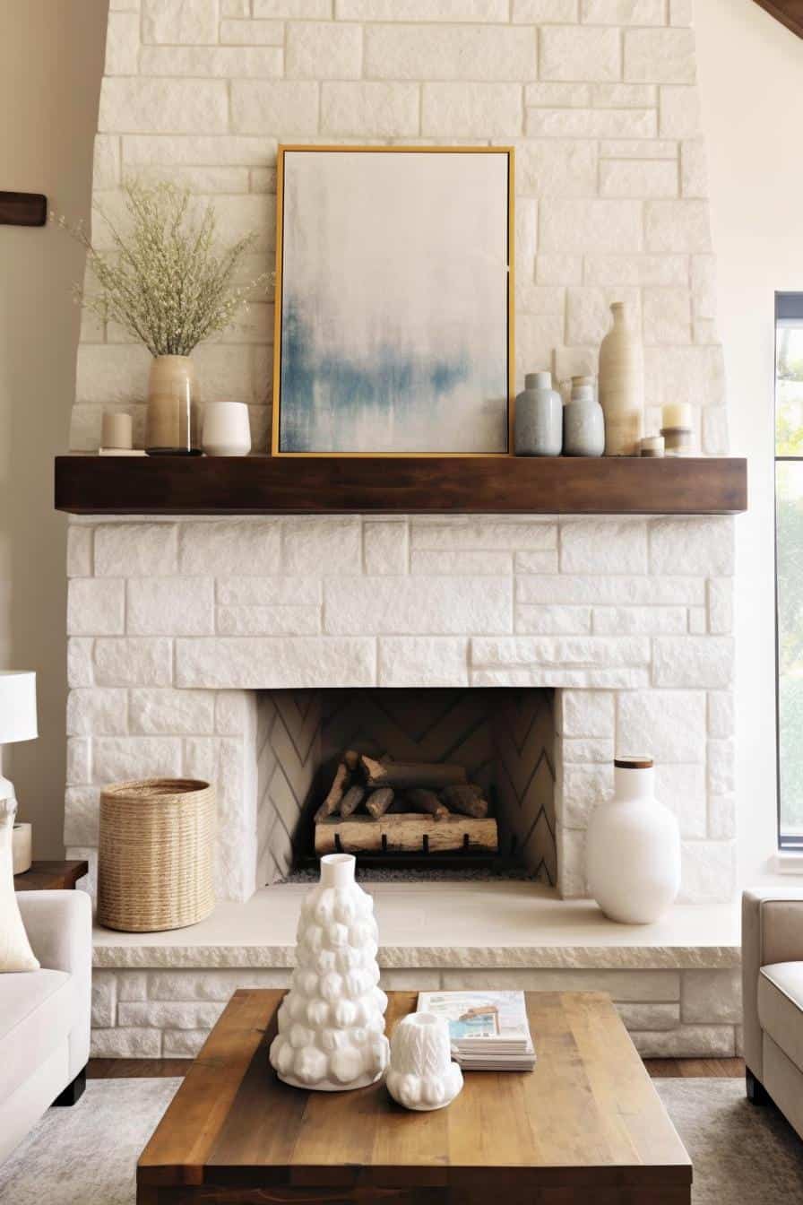 40 Beautiful White Brick Fireplace Ideas for a Bright Living Room