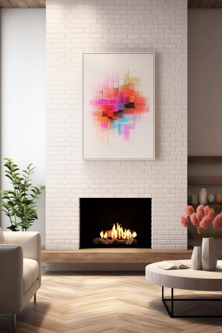 40 Beautiful White Brick Fireplace Ideas for a Bright Living Room