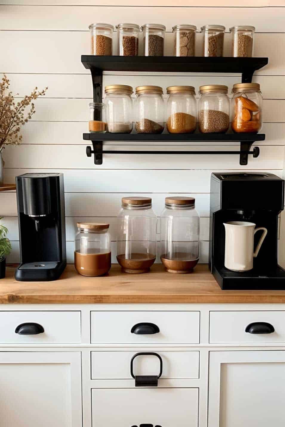 30 Farmhouse Coffee Bar Ideas: Enjoy Your Morning Brew in Style!