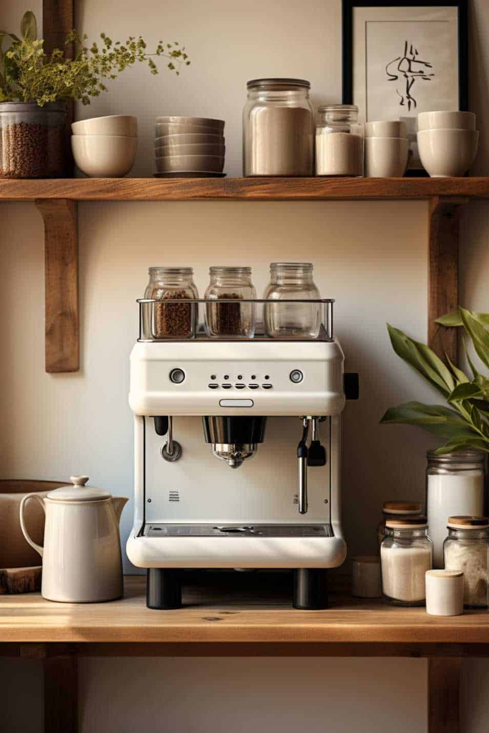 30 Farmhouse Coffee Bar Ideas: Enjoy Your Morning Brew in Style!