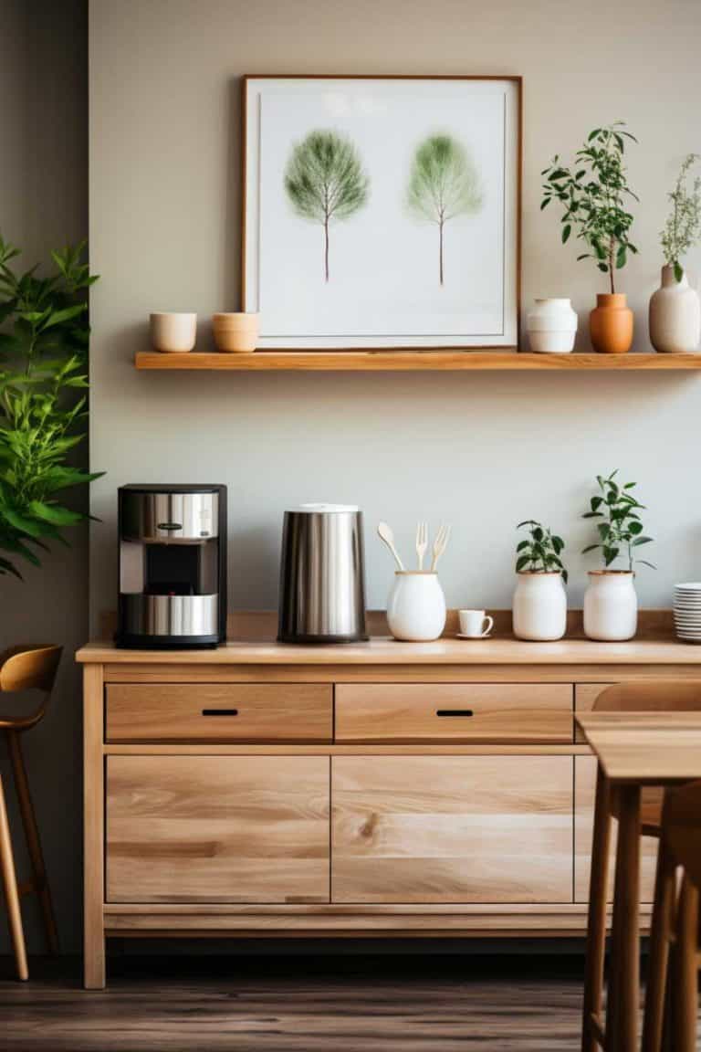 30 Farmhouse Coffee Bar Ideas: Enjoy Your Morning Brew in Style!