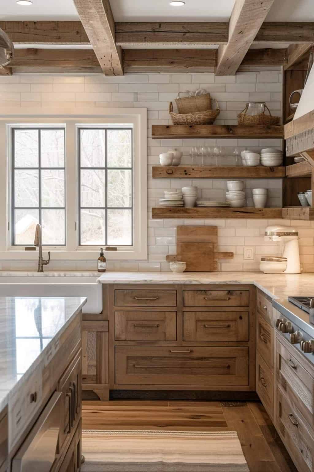 40 Rustic Farmhouse Kitchen Ideas That Look Chic and Charming 40 Rustic ...