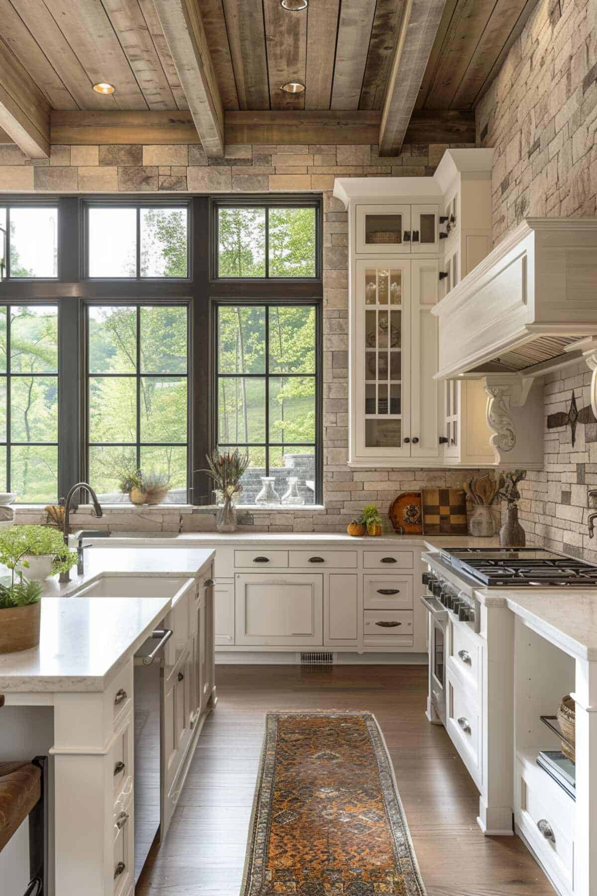 40 Rustic Farmhouse Kitchen Ideas That Look Chic and Charming 40 Rustic ...