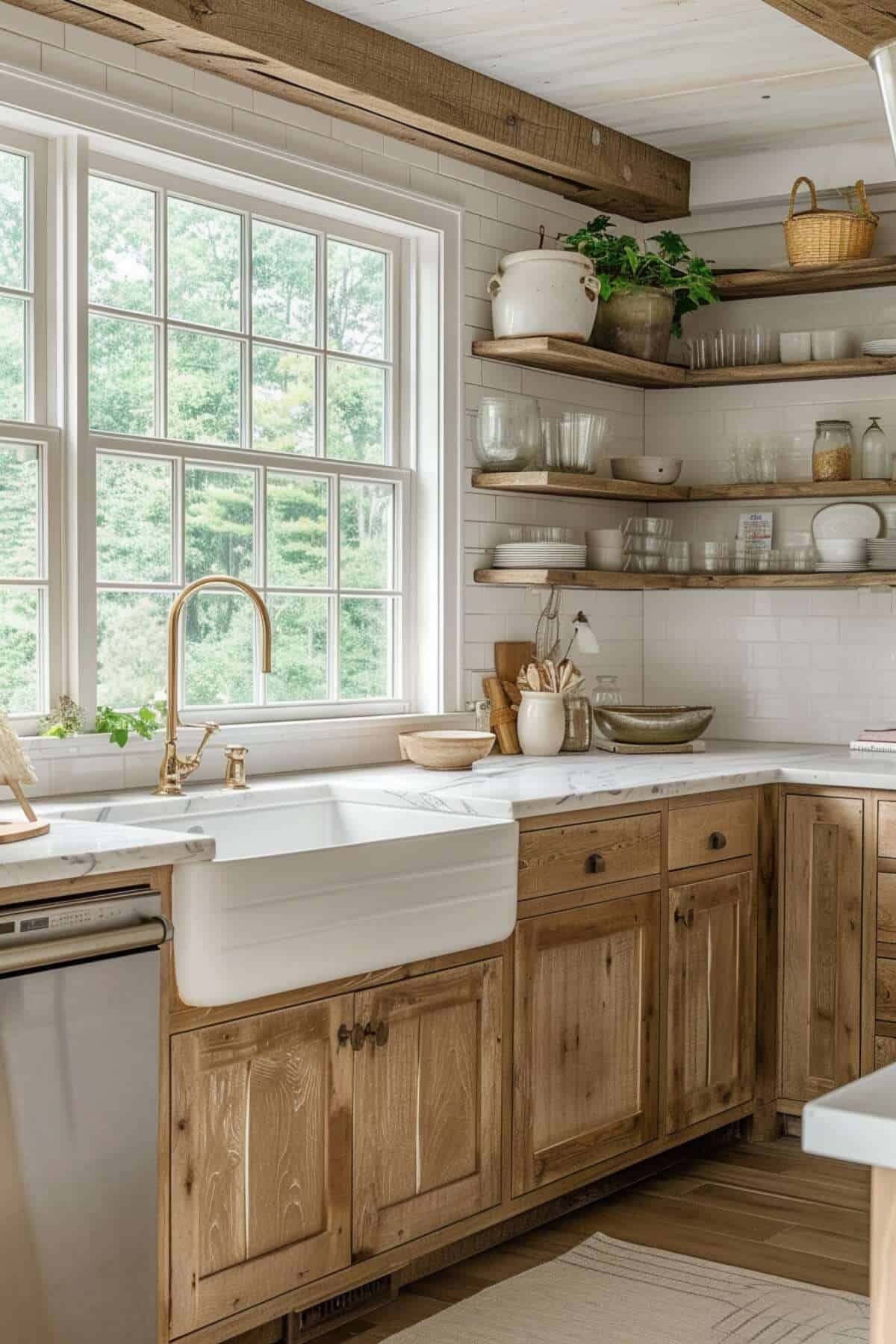 40 Rustic Farmhouse Kitchen Ideas That Look Chic and Charming 40 Rustic ...