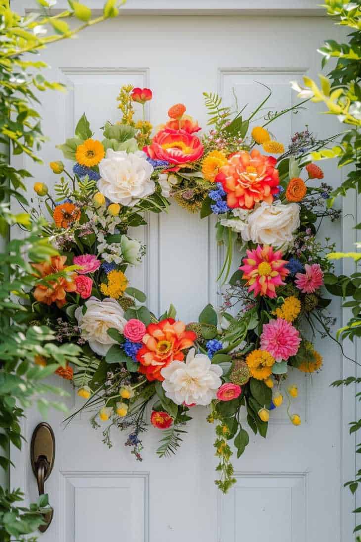 32 Gorgeous Summer Wreath Ideas To Brighten Up Front Doors