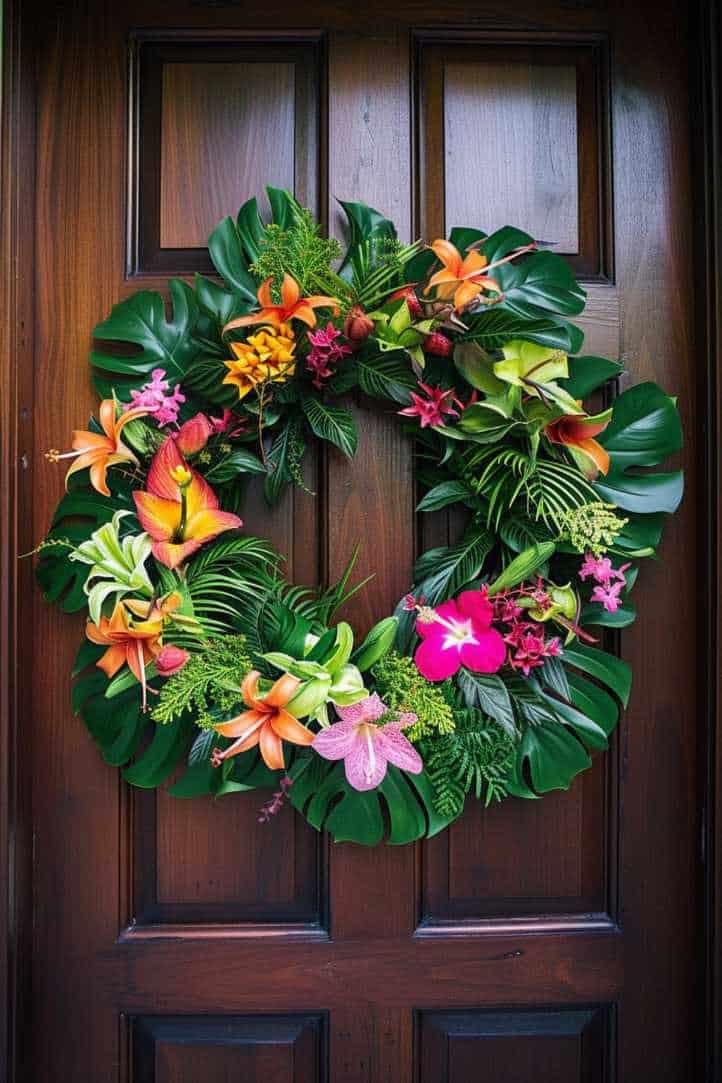 32 Gorgeous Summer Wreath Ideas To Brighten Up Front Doors
