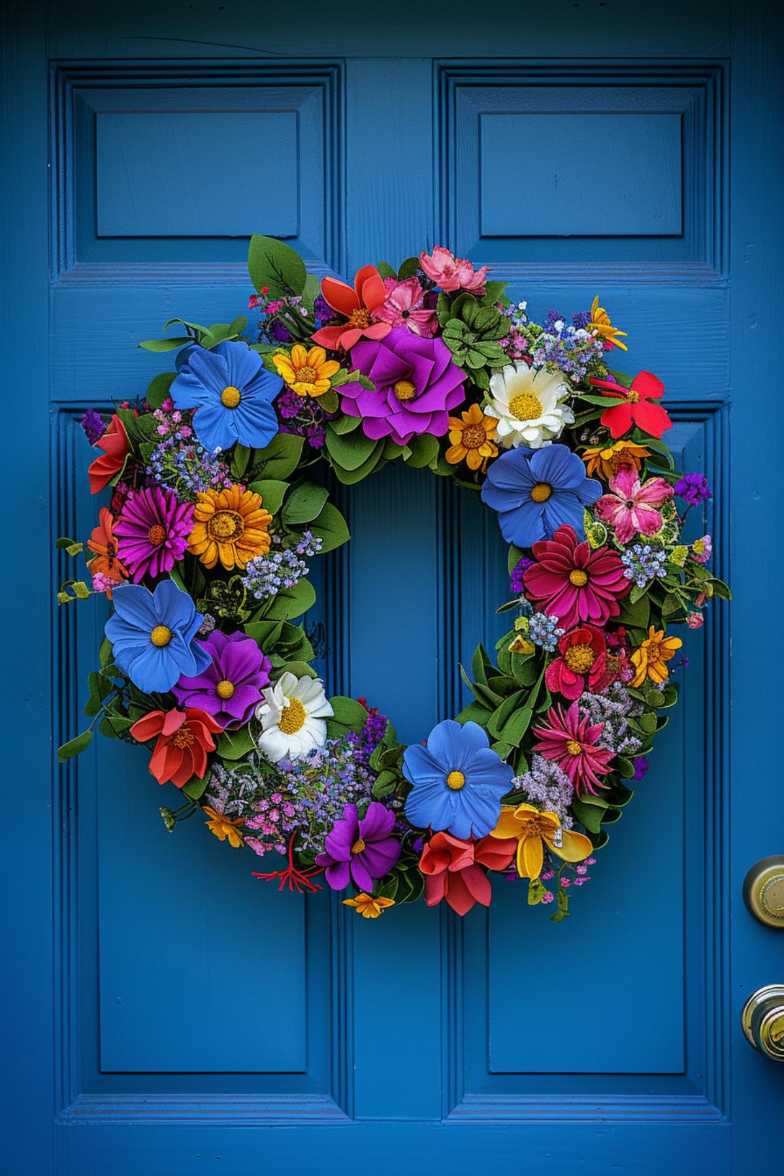 32 Gorgeous Summer Wreath Ideas To Brighten Up Front Doors