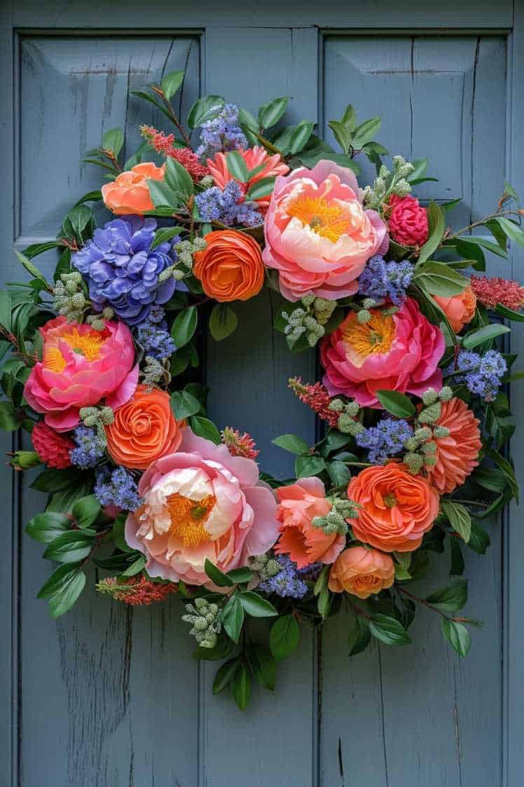 32 Gorgeous Summer Wreath Ideas To Brighten Up Front Doors