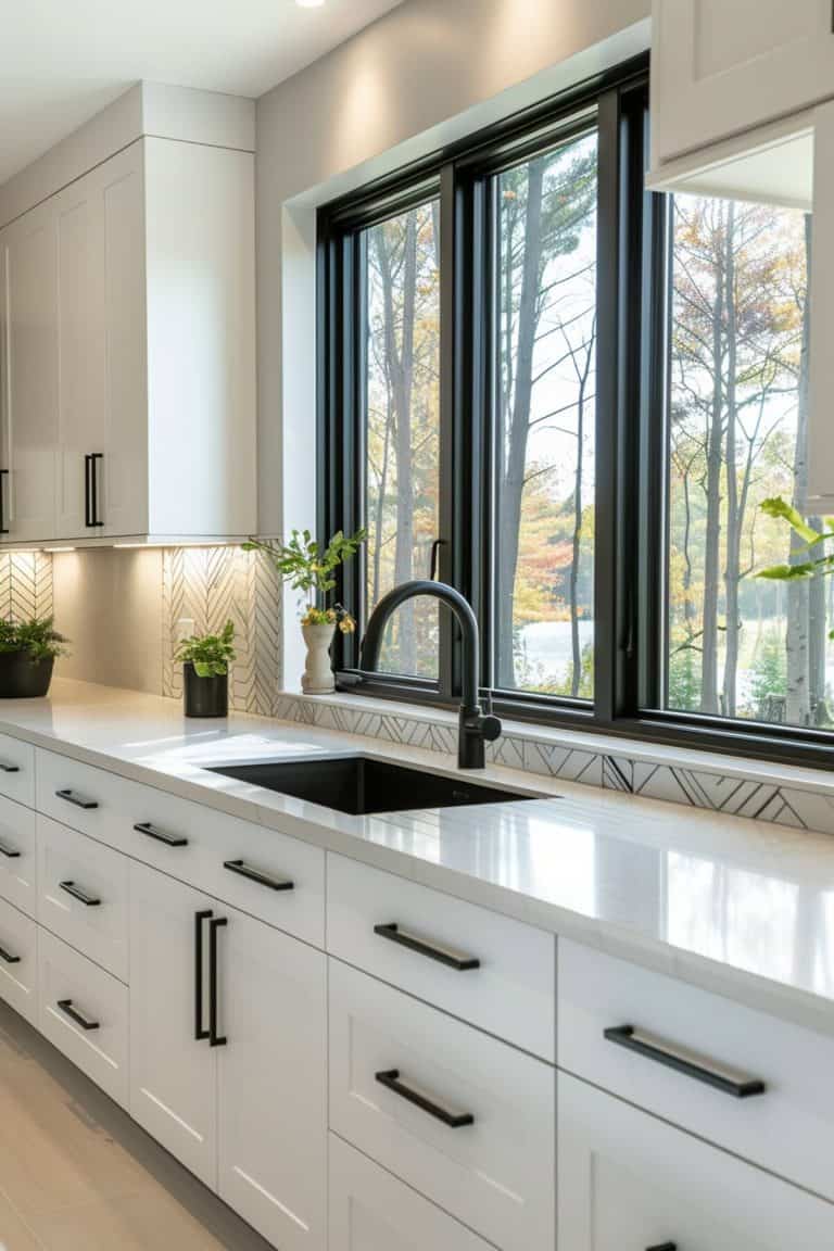 30+ Stunning White Cabinets With Black Hardware Ideas