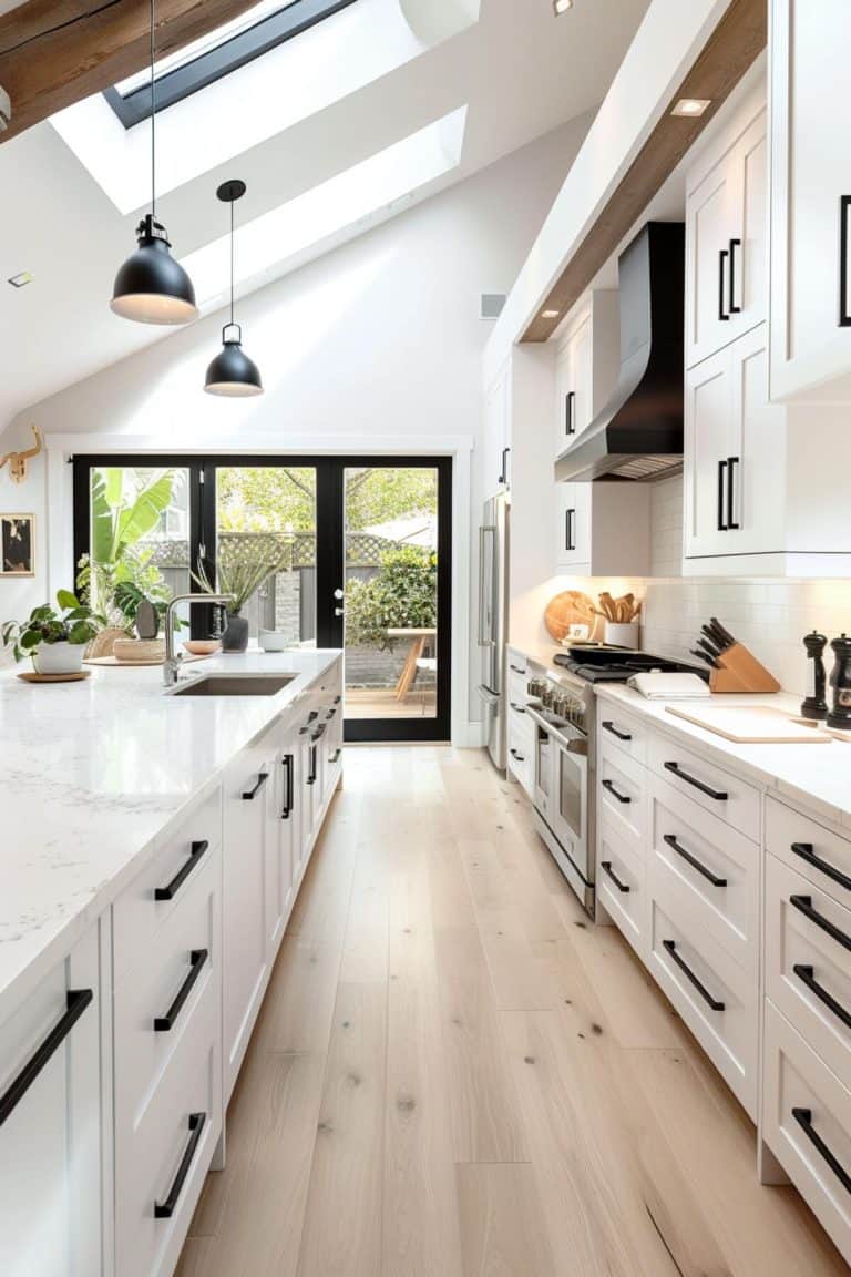 30+ Stunning White Cabinets With Black Hardware Ideas