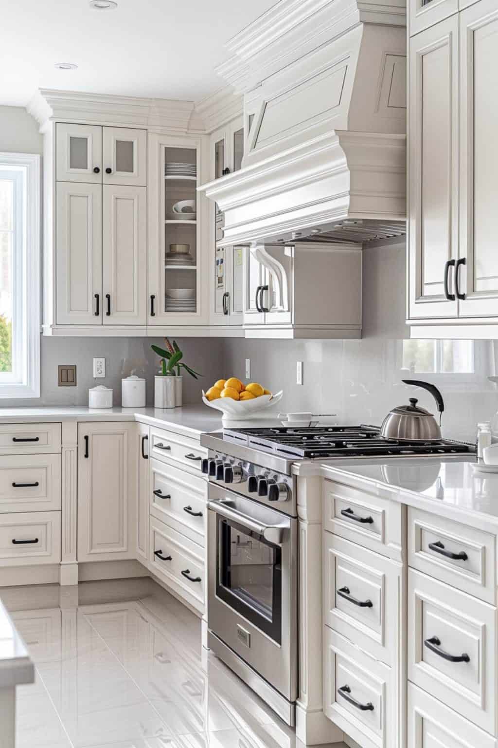 30+ Stunning White Cabinets With Black Hardware Ideas