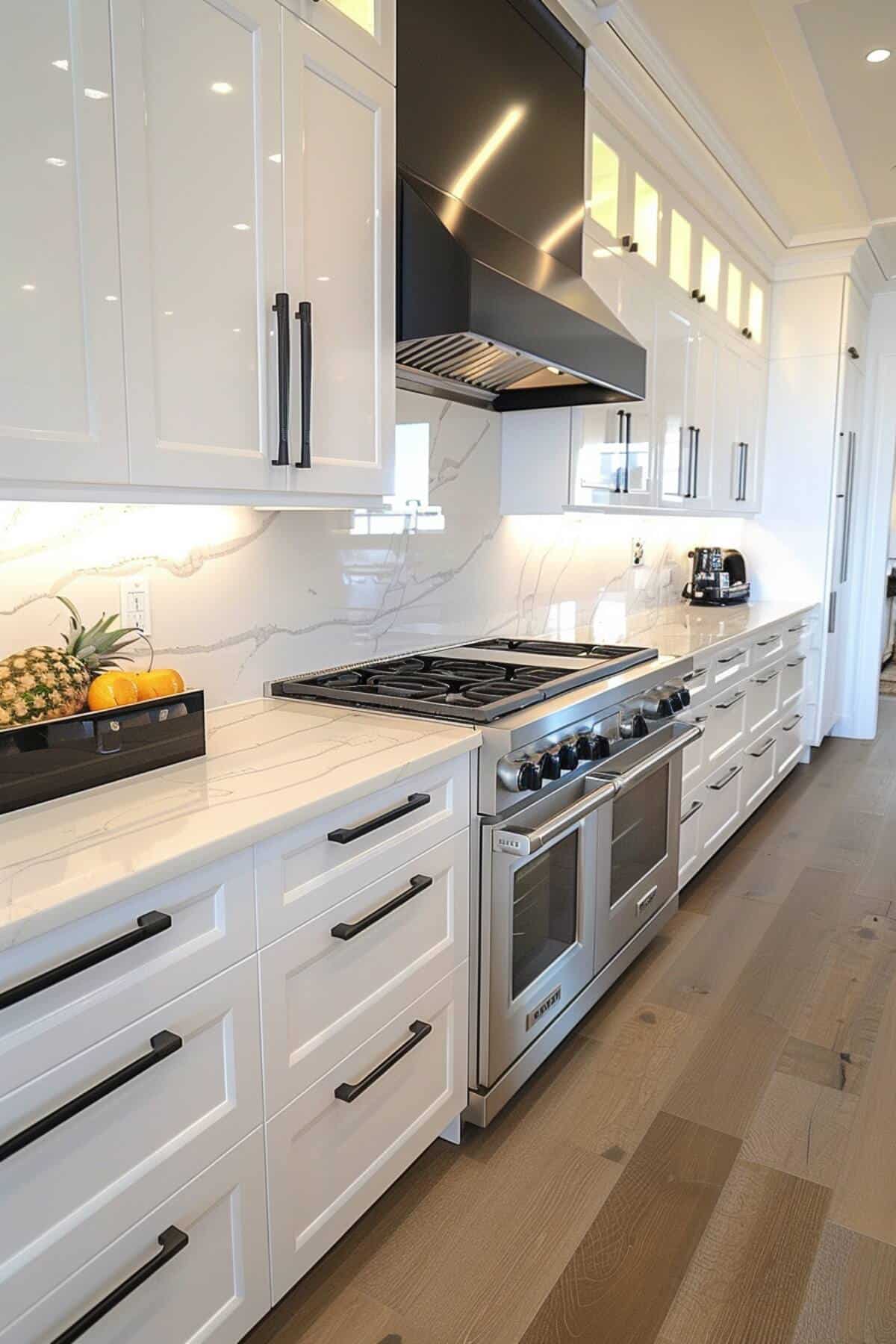 30+ Stunning White Cabinets With Black Hardware Ideas
