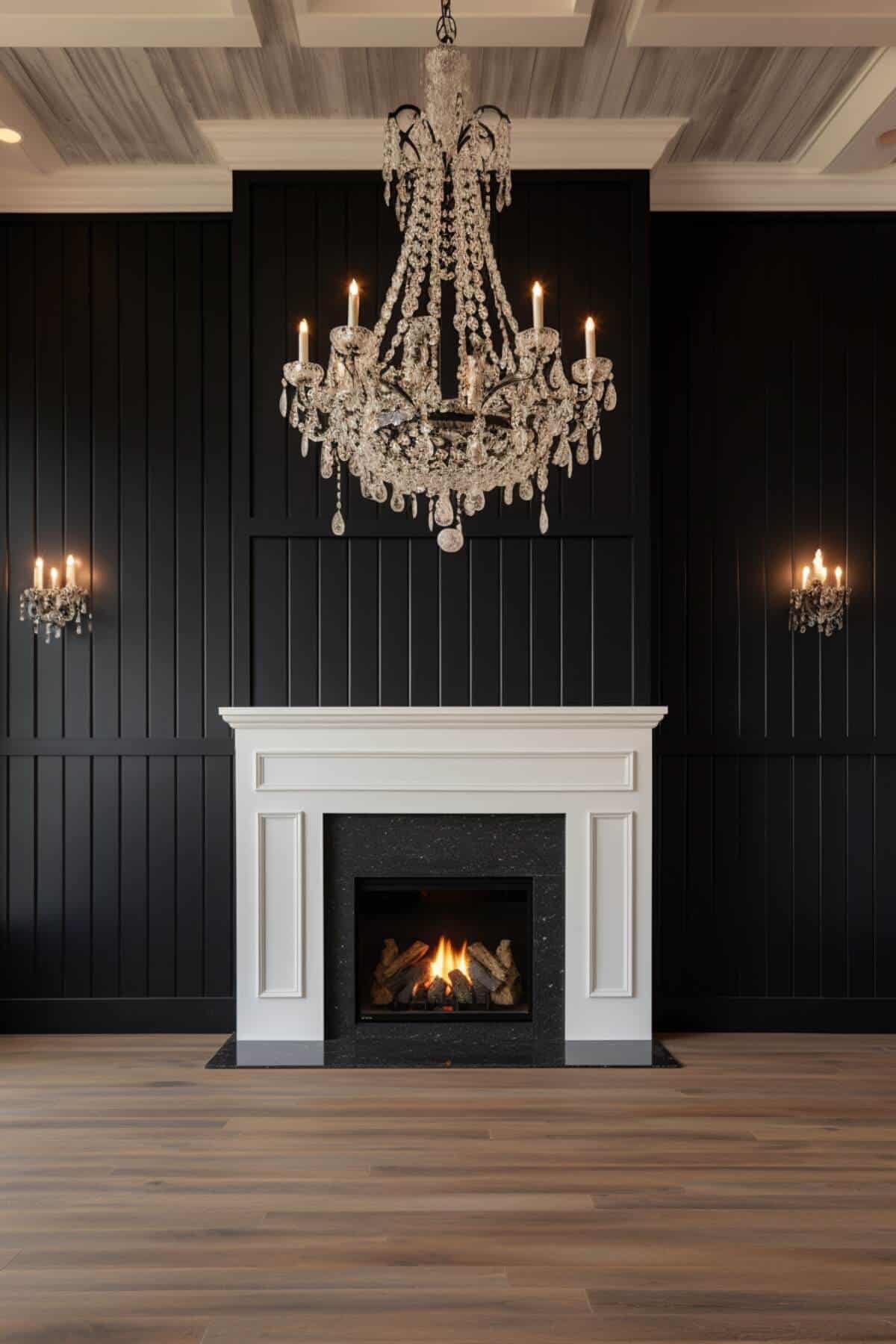 40+ Black Shiplap Fireplace Ideas That Blend Warmth and Style