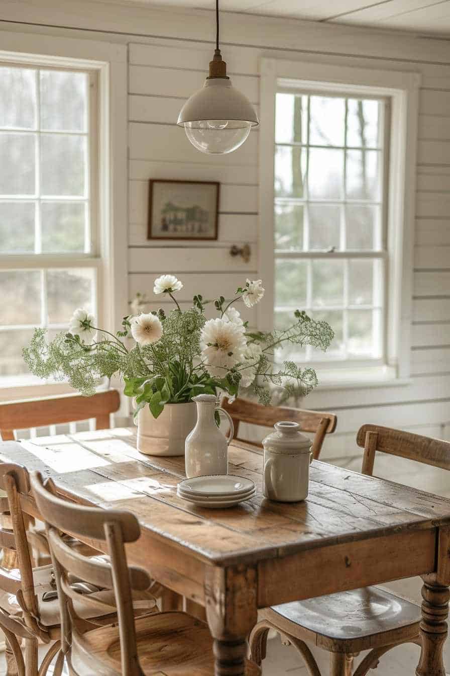 80+ Farmhouse Breakfast Nook Ideas for Cozy Mornings