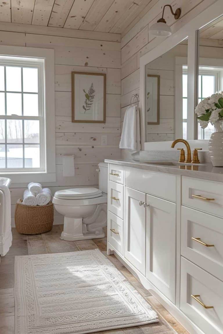 40 Shiplap Bathroom Ideas To Add Charm to Your Space