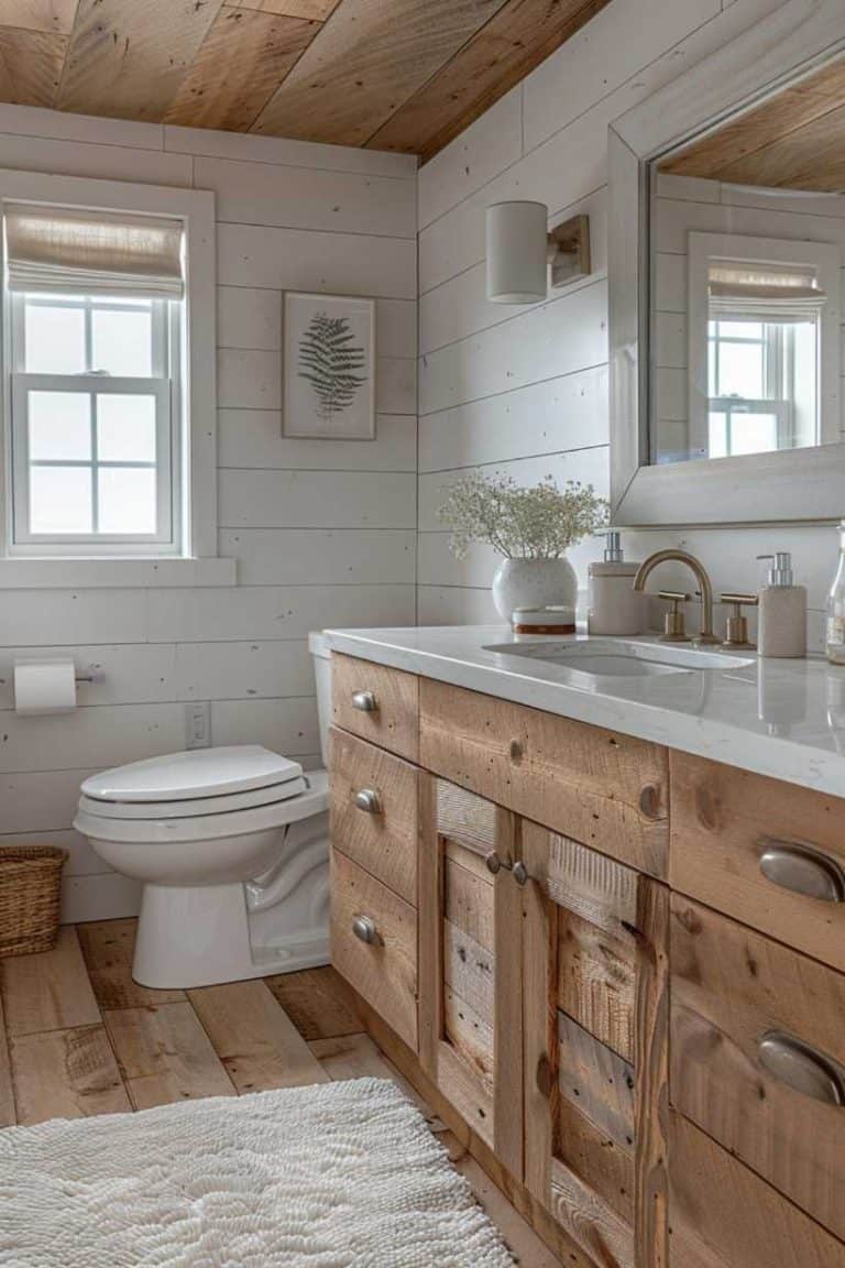 40 Shiplap Bathroom Ideas To Add Charm to Your Space