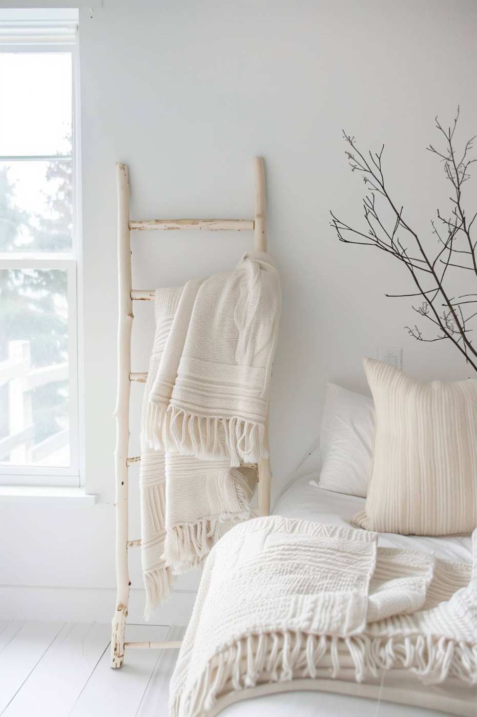 30 Blanket Ladder Ideas: A Chic Way To Display Textiles