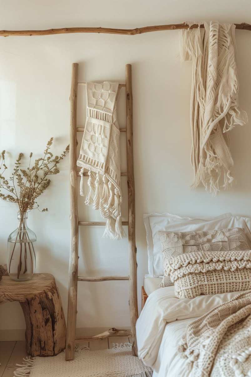 30 Blanket Ladder Ideas: A Chic Way To Display Textiles