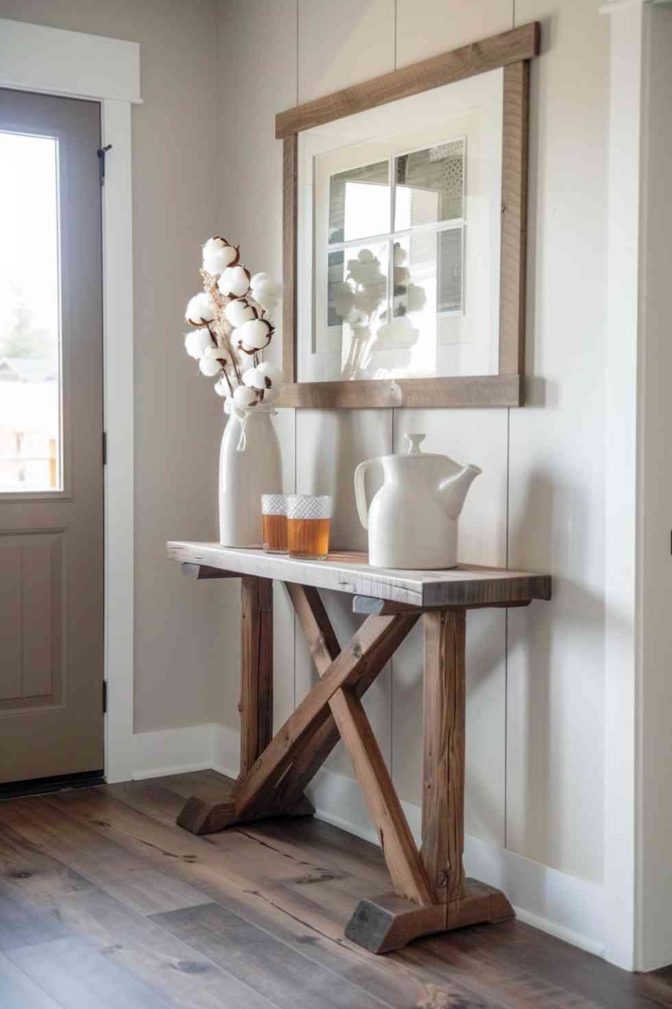 40 Farmhouse Entry Table Decor Ideas for a Warm Welcome
