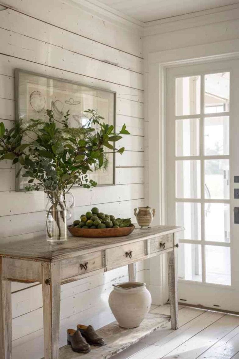 40 Farmhouse Entry Table Decor Ideas for a Warm Welcome