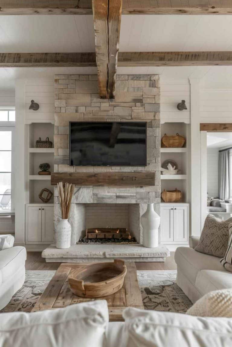 40 Farmhouse Fireplace Ideas for a Charming Home Hearth