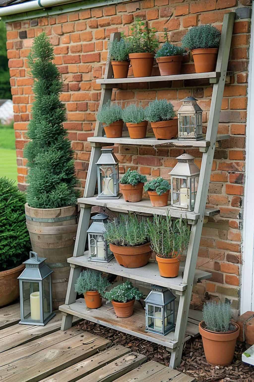 40 Farmhouse Ladder Decor Ideas To Spruce Up Your Space