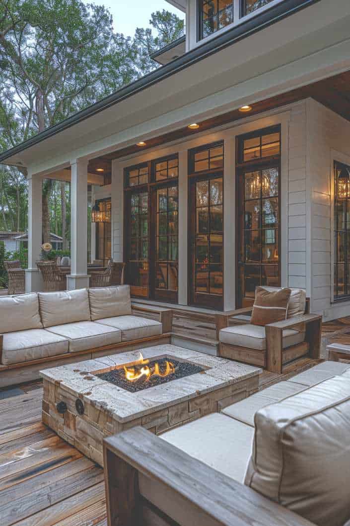 55 Farmhouse Patio Ideas for Charming and Rustic Style
