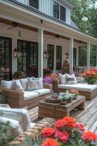 55 Farmhouse Patio Ideas for Charming and Rustic Style