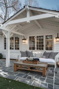 55 Farmhouse Patio Ideas for Charming and Rustic Style