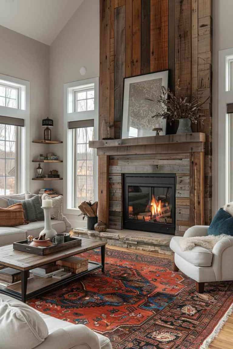 35 Fireplace Accent Wall Ideas for a Cozy Home Touch
