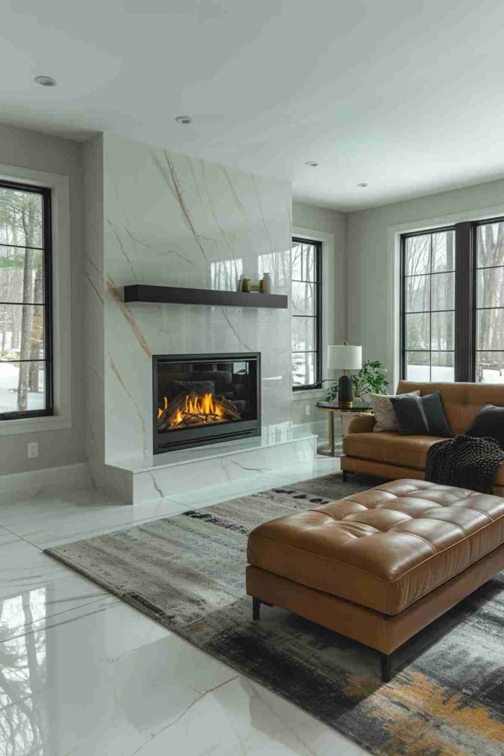 40 Fireplaces With Windows on Each Side for Natural Light and Views