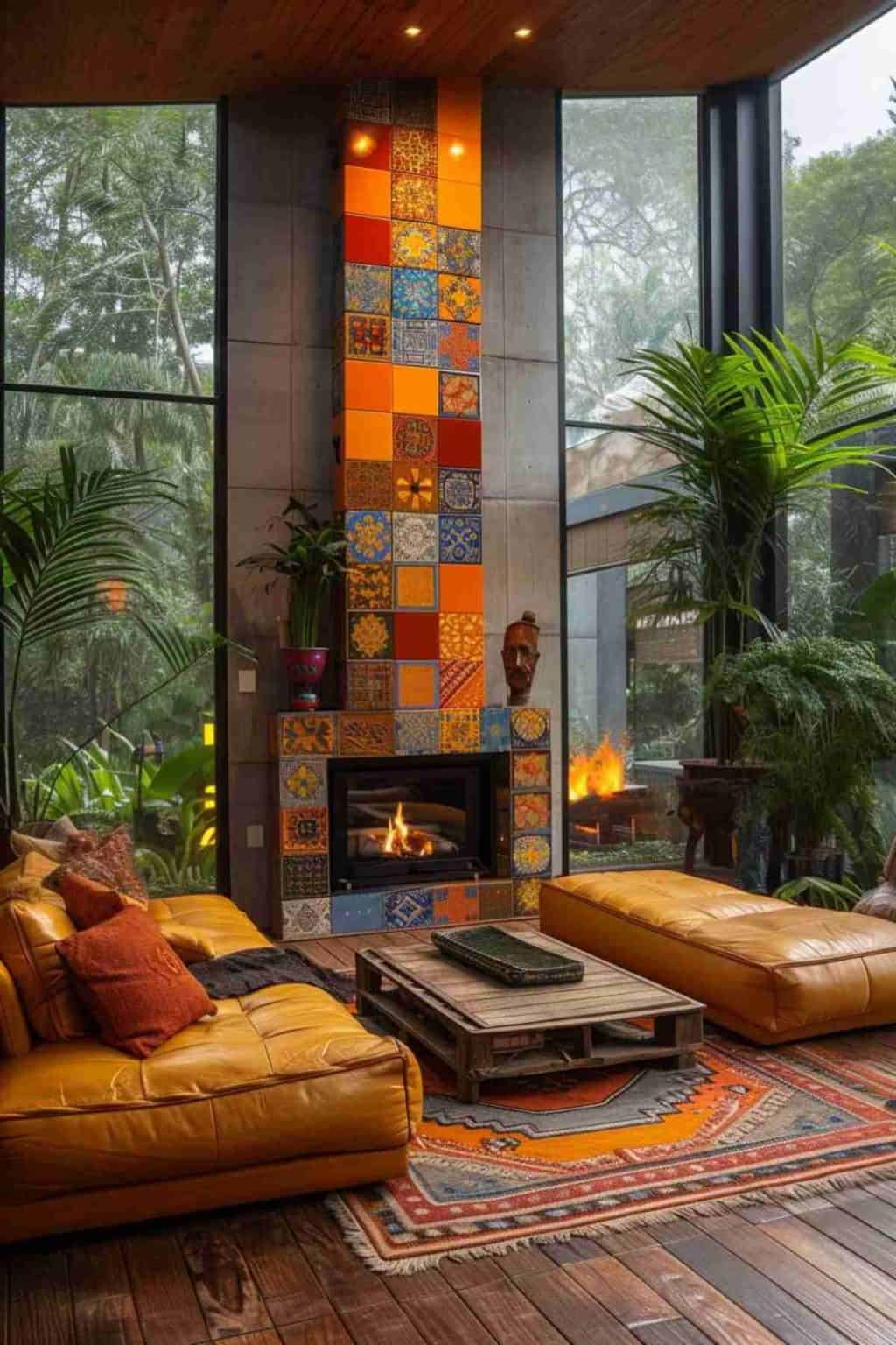 40 Fireplaces With Windows on Each Side for Natural Light and Views