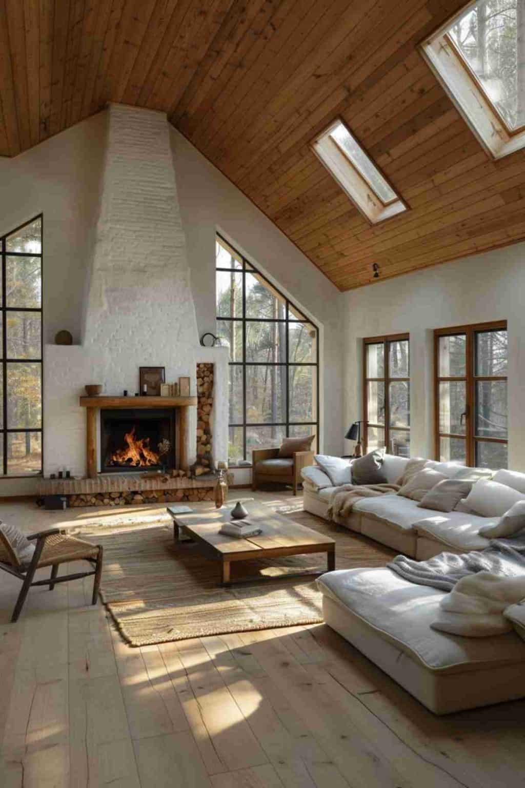 40 Fireplaces With Windows on Each Side for Natural Light and Views