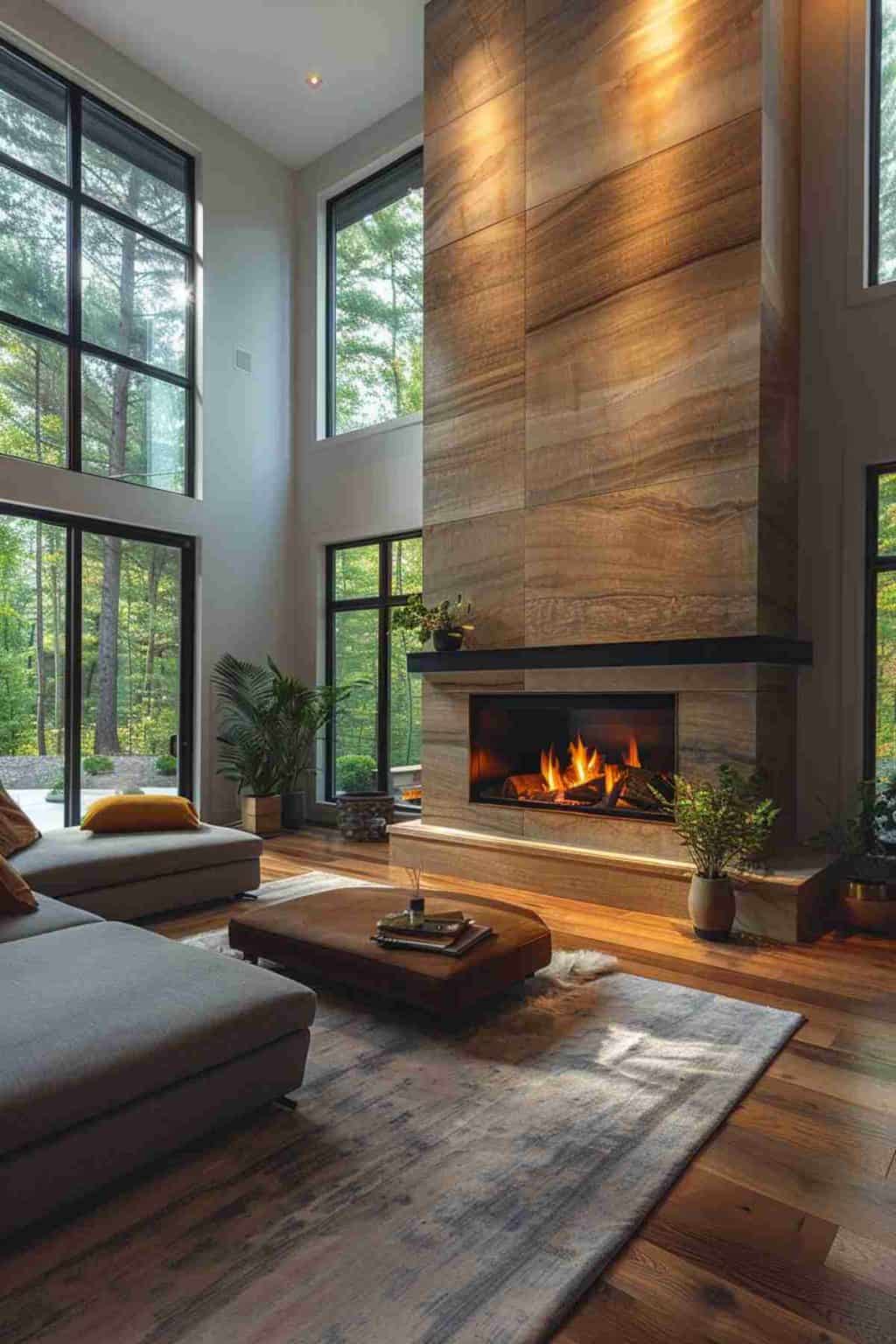 40 Fireplaces With Windows on Each Side for Natural Light and Views