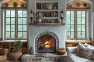 40 Fireplaces With Windows on Each Side for Natural Light and Views