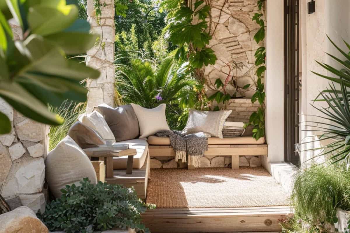Tuscan Style Front Porch Design
